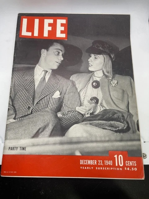 LIFE MAGAZINE DECEMBER 23 1940 Vol 9 No 26 Christmas Party Time Time ...
