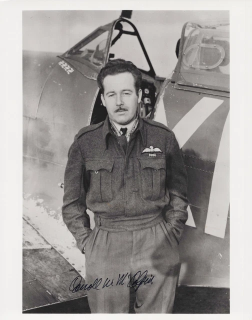 WW2 CARROLL MCCOLPIN RAF Spitfire England - Hand SIGNED Photo £50.03 ...