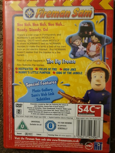 FIREMAN SAM THE Big Freeze Dvd 6 Episodes Kids £4.74 - PicClick UK