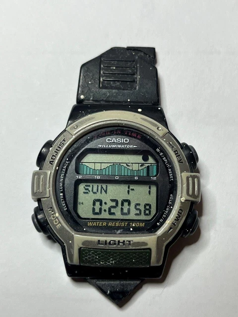 CASIO FORESTER FISH in Time Digital Watch Mens 1879 FT-200 New Battery ...