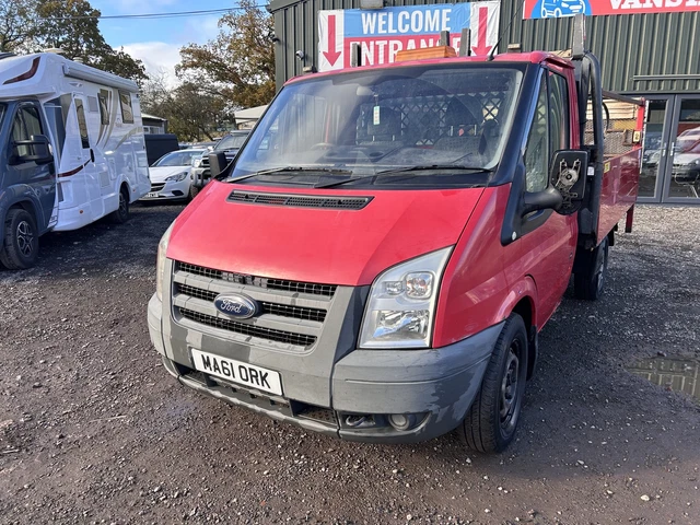 61 PLATE FORD Transit 2.4 TDCI Aluminium Dropside Flatbed Tail Lift 12 ...