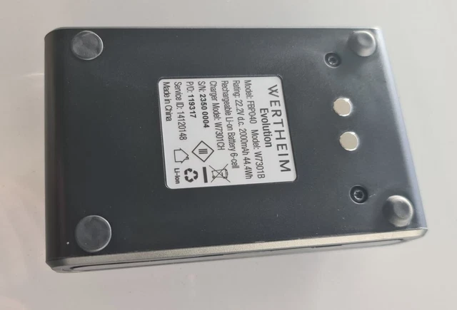 WERTHEIM EVOLUTION W7301 Battery Replacement - Handstick Vacuum Cleaner ...