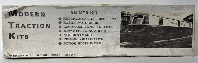 MODERN TRACTION KITS Mtk Oo Express Parcels Coach Unbuilt White Metal ...