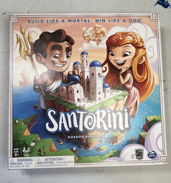SANTORINI BOARD GAME Greece Greek Gods Strategy Build Complete Gordon ...