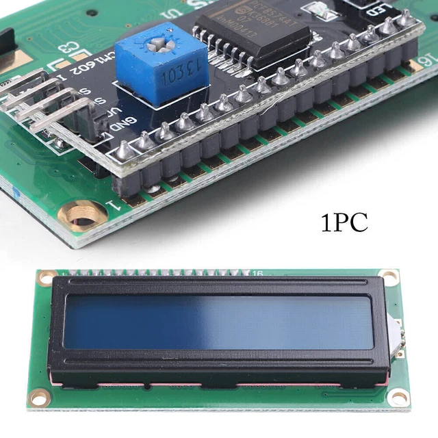 FOR BLUE IIC I2C TWI 1602 16x2 Serial LCD Module Display New £7.67 ...