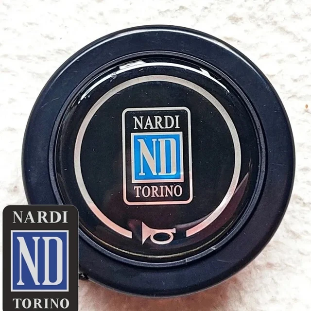 NARDI HORN BUTTON - Black / Black Trim with NARDI Logo $29.78 - PicClick CA