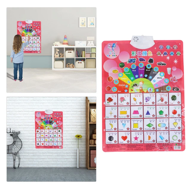 KIDS LEARNING POSTER Educational Chart Toys Posters for Toddlers ...