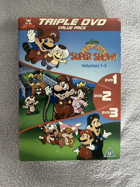 THE SUPER MARIO bros super show triple dvd boxset volumes 1-3 very rare ...