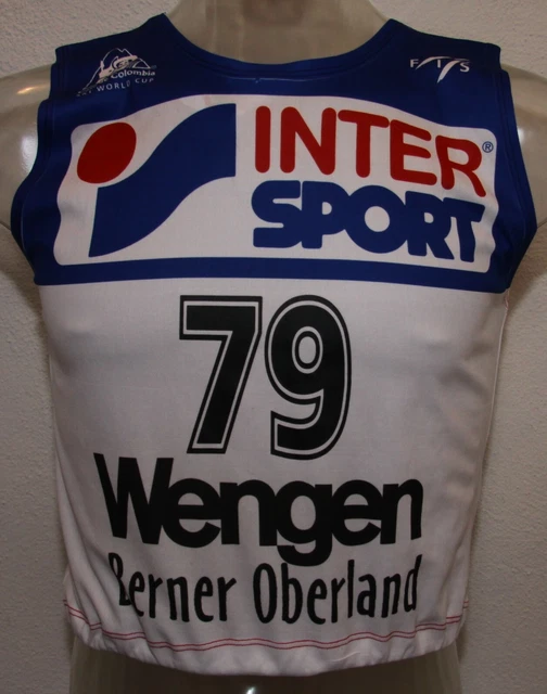 STARTNUMMER LEIBCHEN BIB FIS Ski Alpin World Cup Dossard Wengen Berner ...