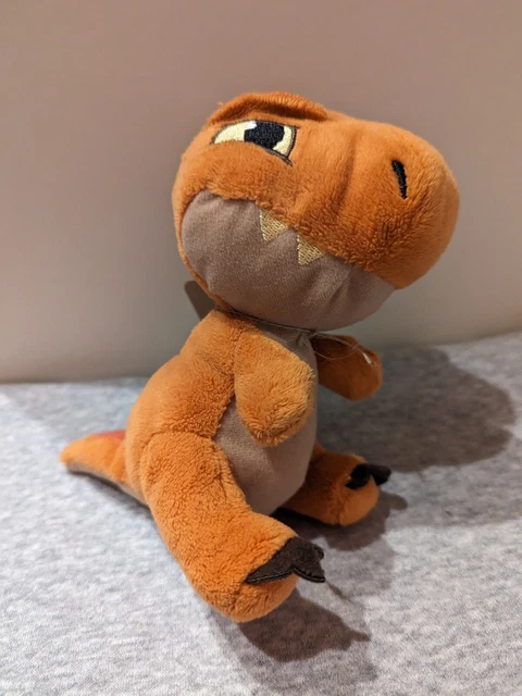 JURASSIC WORLD ORANGE T-Rex Small Soft Toy Plush Posh Paws £4.50 ...