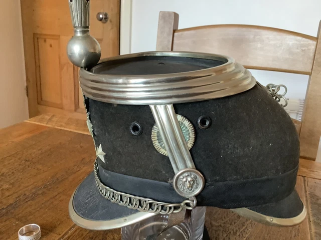 PRE WW1 SWISS Shako Cavalry Helmet £0.99 - PicClick UK