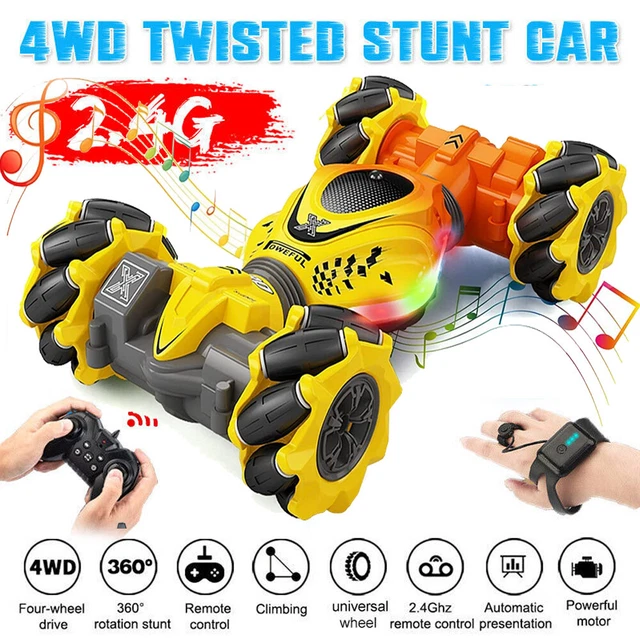 NEW 4WD 360° RC Stunt Car Remote Control Toy Hand Gesture Sensing Off-Road Car £13.89 - PicClick UK