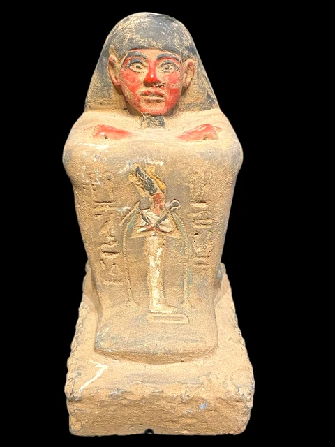 ANCIENT EGYPTIAN HEAVY STONE HIEROGLYPHIC STATUE - 300bc (4) £10.60 ...