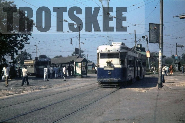 35MM SLIDE INDIA Calcutta Kolkota Tram Strassenbahn 467 1979 Original ...