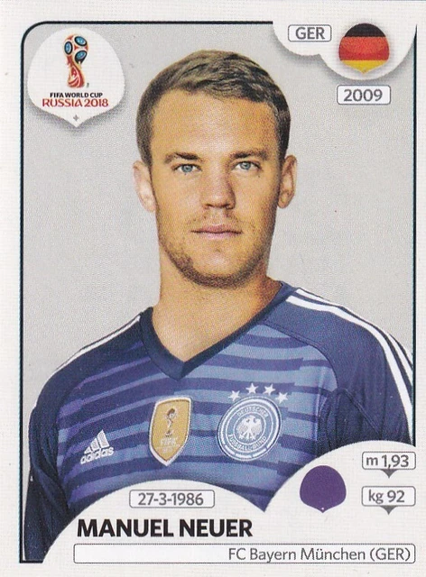 PANINI FIFA WORLD Cup 2018 Sticker No. 434 Manuel Neuer £1.20 - PicClick UK