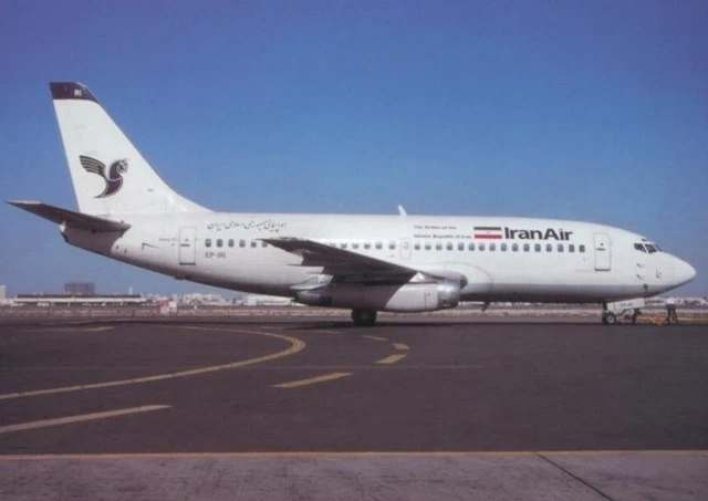 IRAN AIR BOEING 737-200 EP-IRI @ Dubai 2000 - postcard $7.00 - PicClick