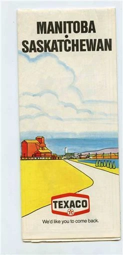 TEXACO OIL CO Map Texaco Manitoba Saskatchewan 1971 $19.75 - PicClick AU