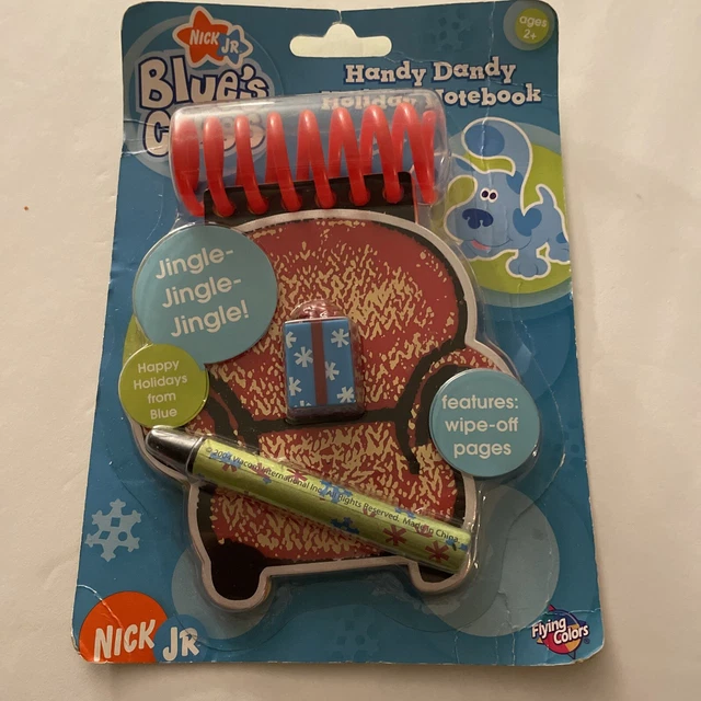 BLUES CLUES HANDY Dandy Notebook Thinking Chair Jingle’s Holiday Joe ...