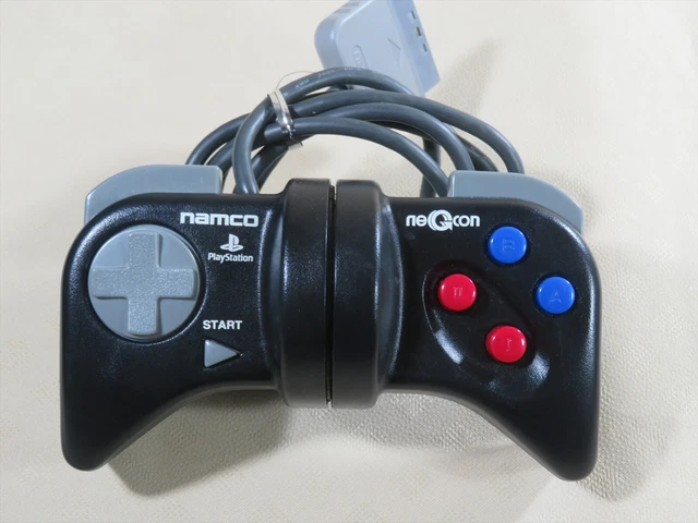 NEGCON CONTROLLER PS1 Black playstation sony Japan game neg con Slph ...