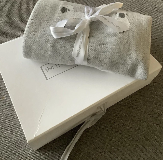 THE LITTLE WHITE Company London Grey White Sheep Lamb Blanket In Box £ ...