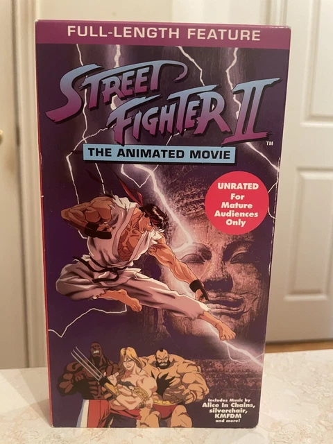 STREET FIGHTER II 2: The Animated Movie Vhs 1994 Rated Version Alice In ...