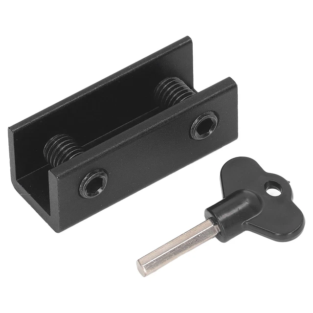 (BLACK)SLIDING DOOR SAFETY Lock Stainless Steel Screws 15pcs Sliding ...