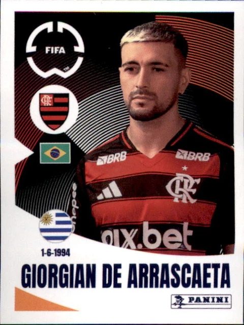 PANINI FIFA CLUB World Cup 2025 Sticker 199 - Giorgian de Arrascaeta CR ...