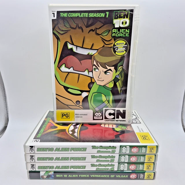 BEN 10 ALIEN Force Complete Series Season 1 2 3 4 + Movie DVD Set PAL ...