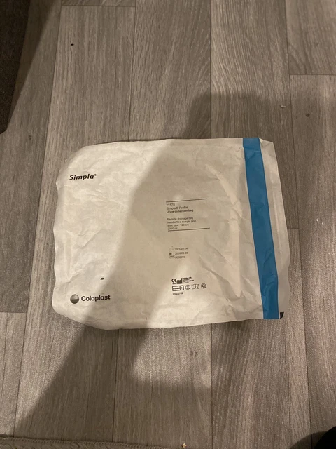 COLOPLAST SIMPLA 500ML Urine Collection Leg Bag 21551 + straps ...