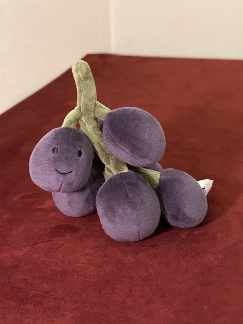 JELLYCAT FABULOUS FRUIT Grapes Food Soft Plush Toy Retired Collectible ...
