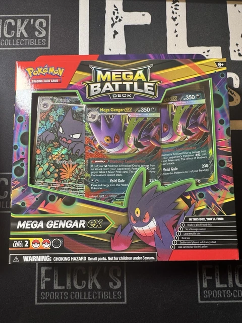 POKEMON TCG MEGA Battle Deck (Mega Gengar ex) sigillato in fabbrica ...