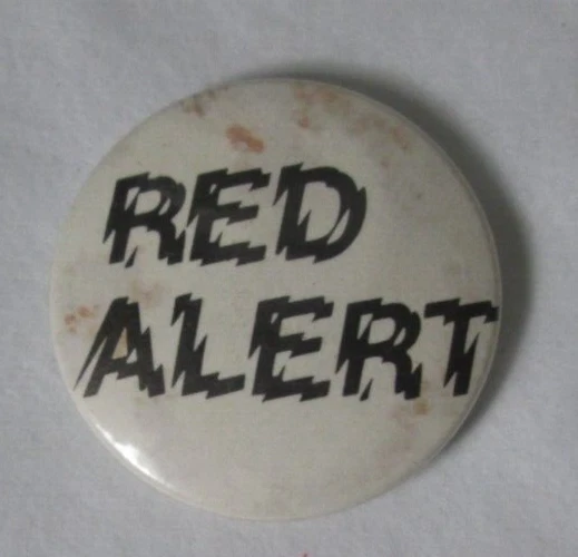 RED ALERT VINTAGE Early 1980s Pin Button Badge Punk New Wave UK82 £9.99 ...