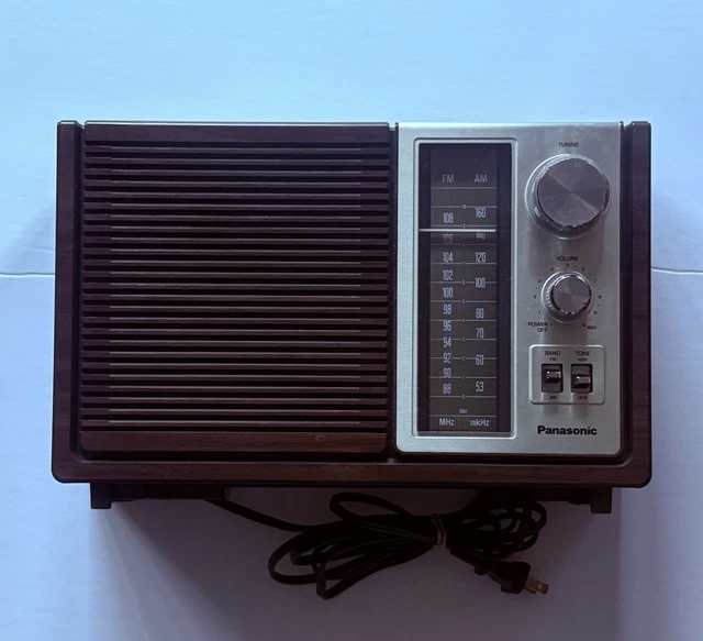 VINTAGE 1970S PANASONIC AM/FM Table Top Radio Model RE-6280 Tested ...