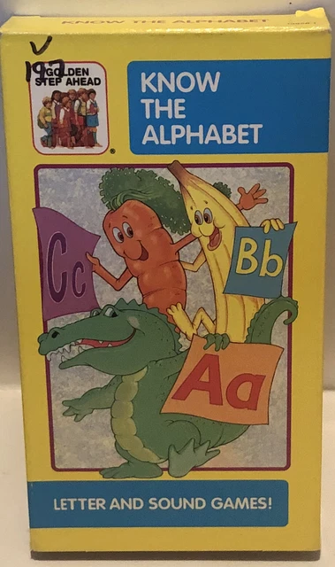 VHS GOLDEN STEP Ahead Know The Alphabet Letter Sound Games 14 27 PicClick UK vhs-golden-step-ahead-know-the-alphabet-letter-sound-games-14-27-picclick-uk