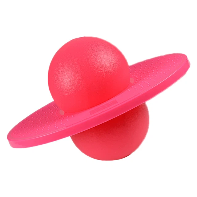 (PINK)BALL BALANCE BOARD Bouncy Premium PVC Wobble Balance Ball For ...