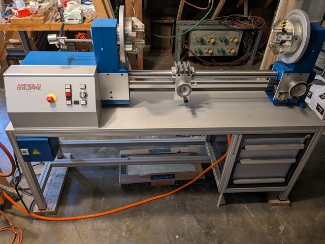 HERBERT ARNOLD GLASSBLOWING Lathe, with Chucks Litton, Bethlehem ...