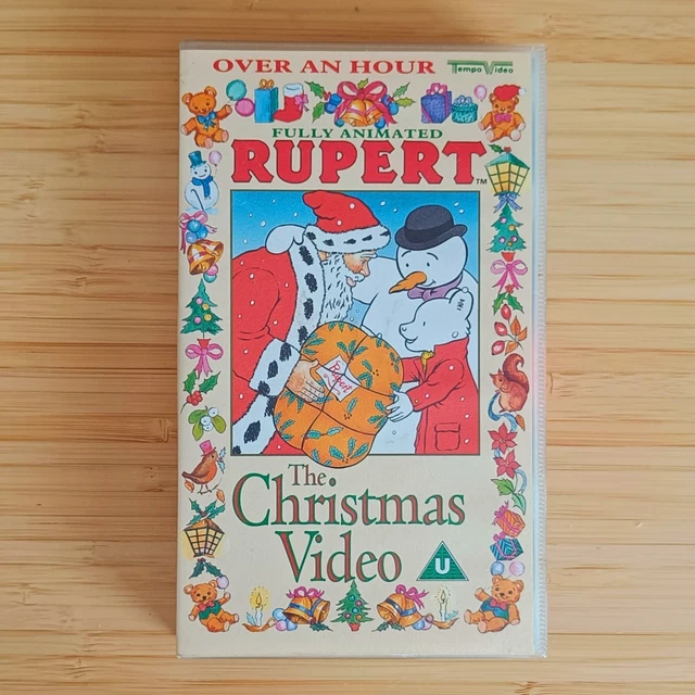 RUPERT THE BEAR VHS 2 x Merry Christmas Videos vintage 1993 retro kids ...