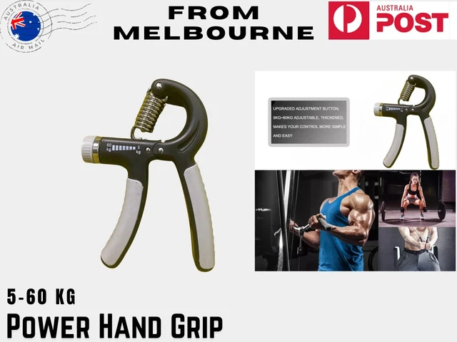 5-60KG POWER HAND Grip Strengthener Adjustable Forearm Exercise Gripper ...