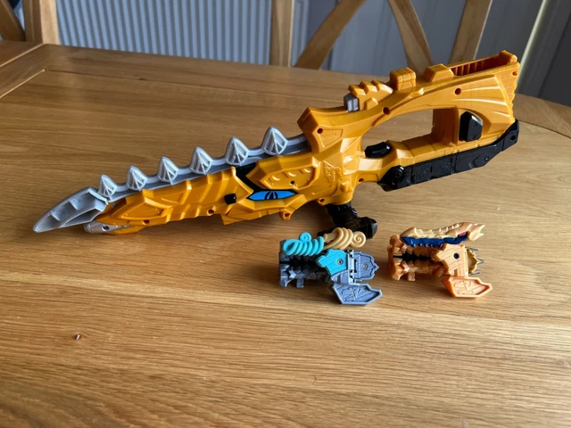 POWER RANGERS DINO Fury Ryusoulger DX Gold Mosa Blade + 2x keys Bandai ...