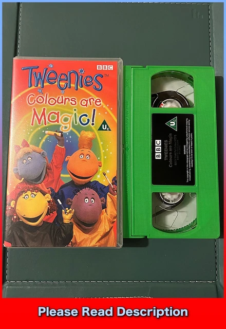 TWEENIES COLOURS ARE Magic (BBC PAL VHS Cassette Tape 2001) Green Tape ...