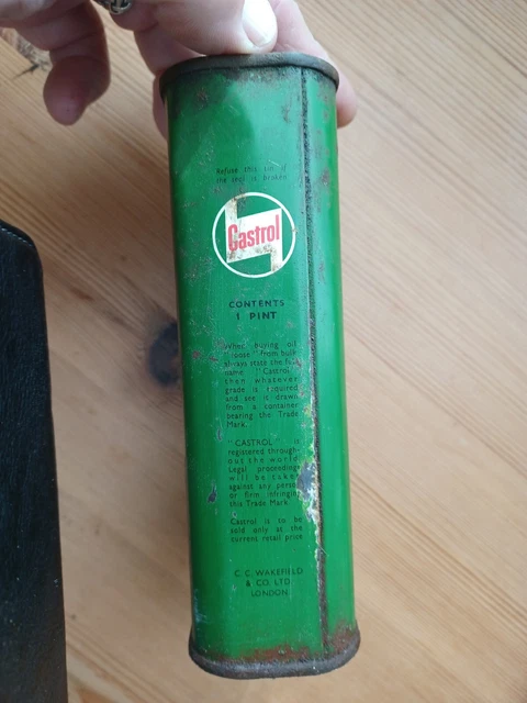 VINTAGE CASTROL GEAR Oil Hi-press 140 Ep Tin Can. Empty. £20.00 ...