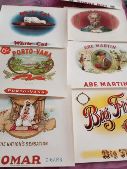 A RARE BIG Original Cigars Labels Collection! Cigar Label Collection £ ...