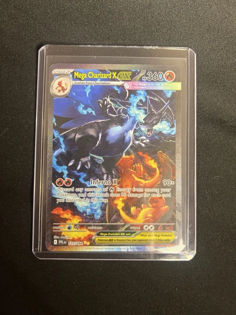 POKEMON MEGA CHARIZARD X Ex 125/094 Phantasmal Flames - Pack Fresh £424 ...