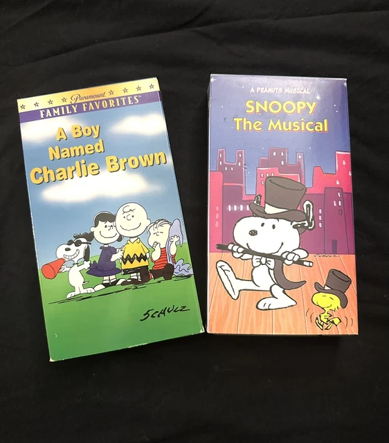 VINTAGE PEANUTS VHS Bundle "A Boy Named Charlie Brown" and "Snoopy The ...