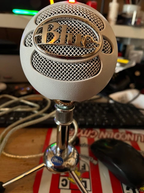 BLUE THE SNOWBALL Microphone with USB cable & stand £19.95 - PicClick UK