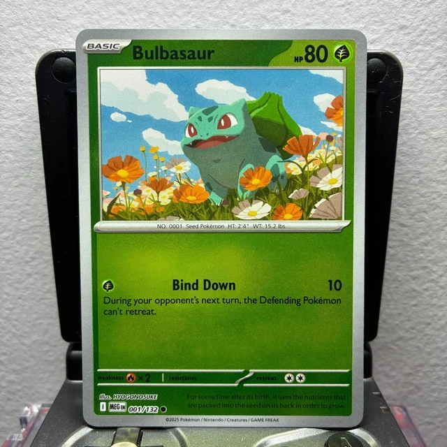 BULBASAUR - 001/132 - Pokémon Mega Evolution 2025 - Reverse Holo Common ...