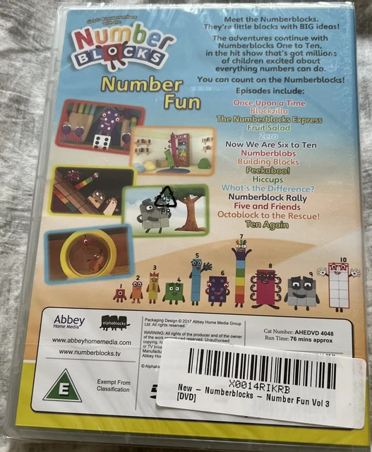 NUMBER BLOCKS DVD Number Fun Oop Rare Volume 3 Counting Maths ...