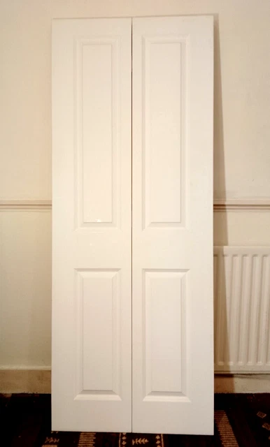 WICKES WHITE SMOOTH Moulded 4 Panel Internal Bi-Fold Door - 1981 x ...