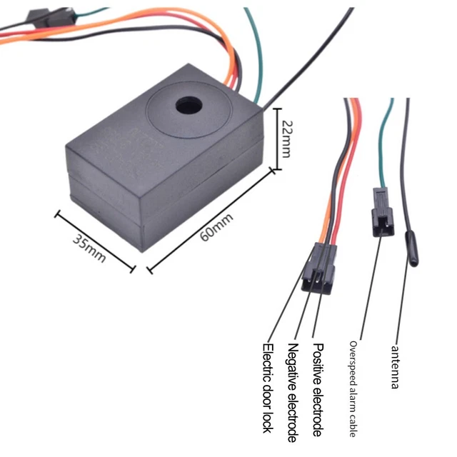 FOR ELECTRIC BIKE Remote Alarm System with Keyless Entry and Loud Clear ...