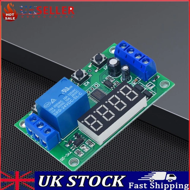 UK DC5/12/24V DELAY Relay Module Programmable Relay Module Cycle Timer Delay Swi £7.19 - PicClick UK